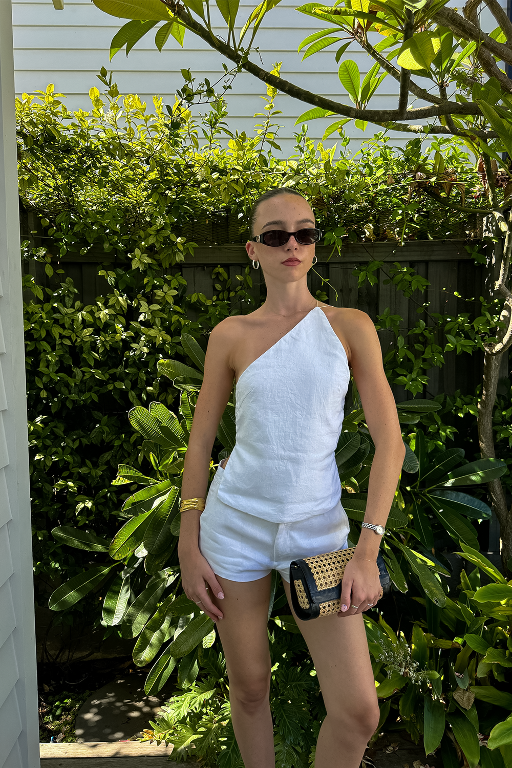 Sam Short White — Women's Shorts Australia | HNTR