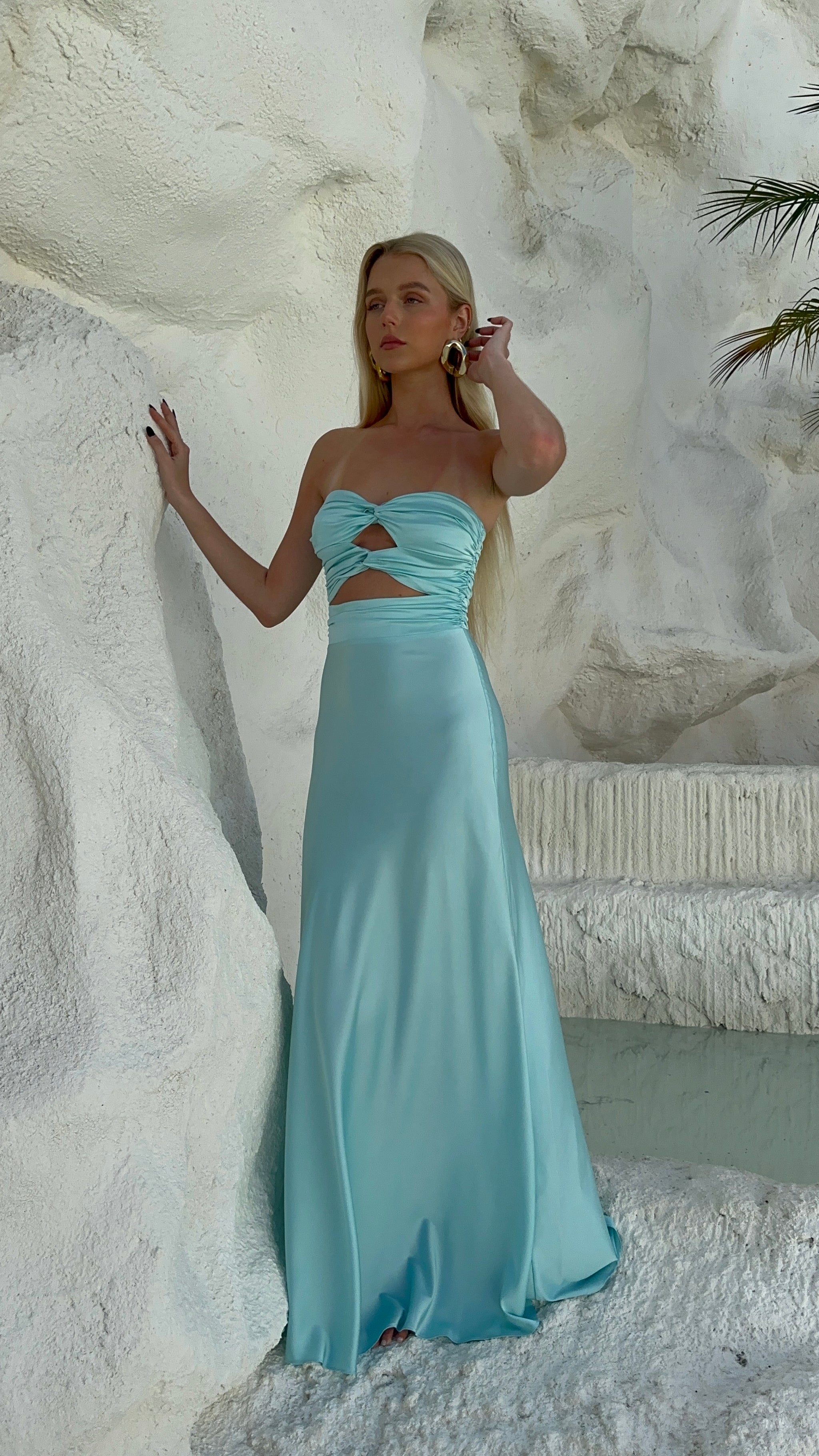 INKA GOWN: aqua