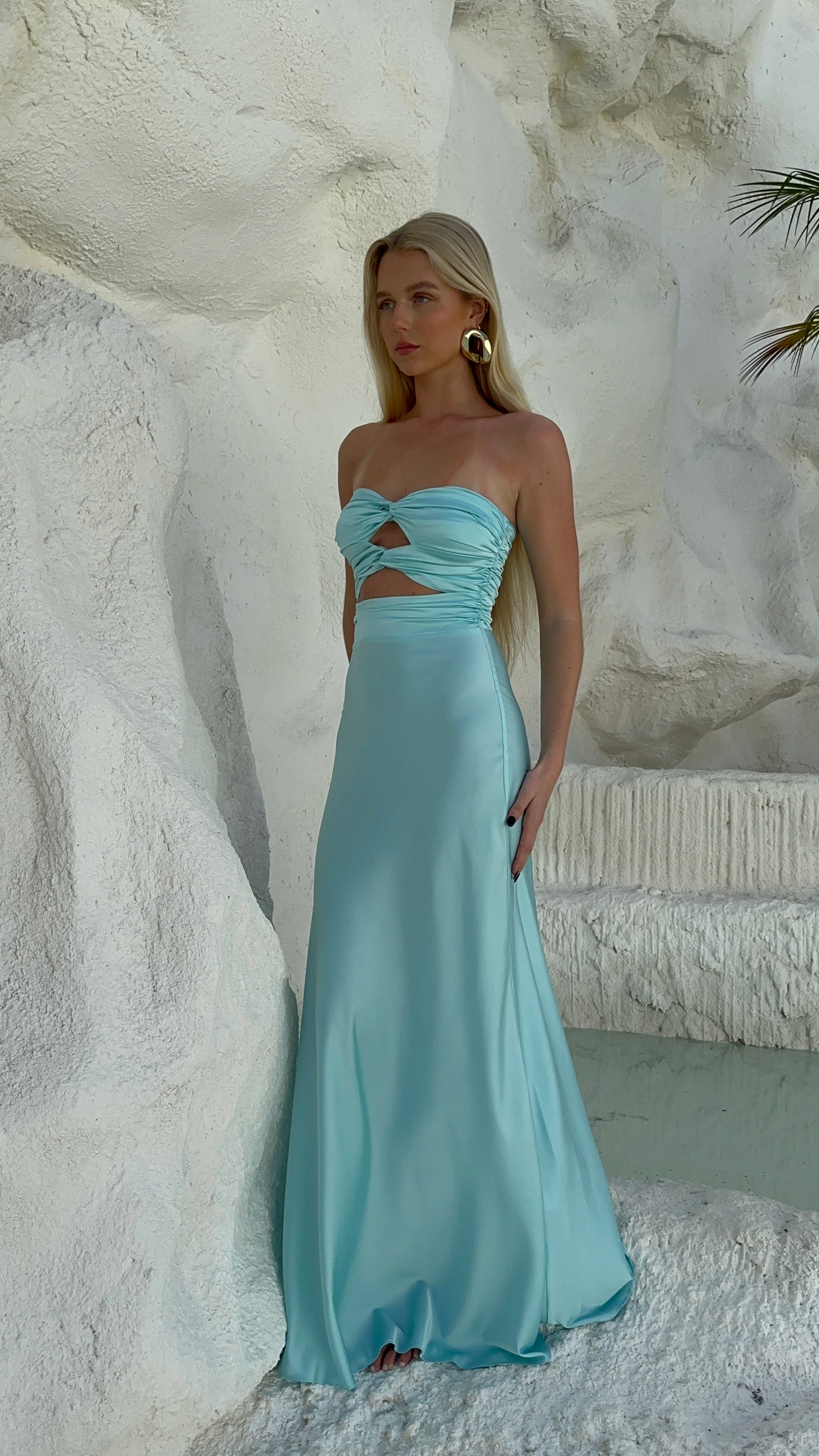INKA GOWN: aqua